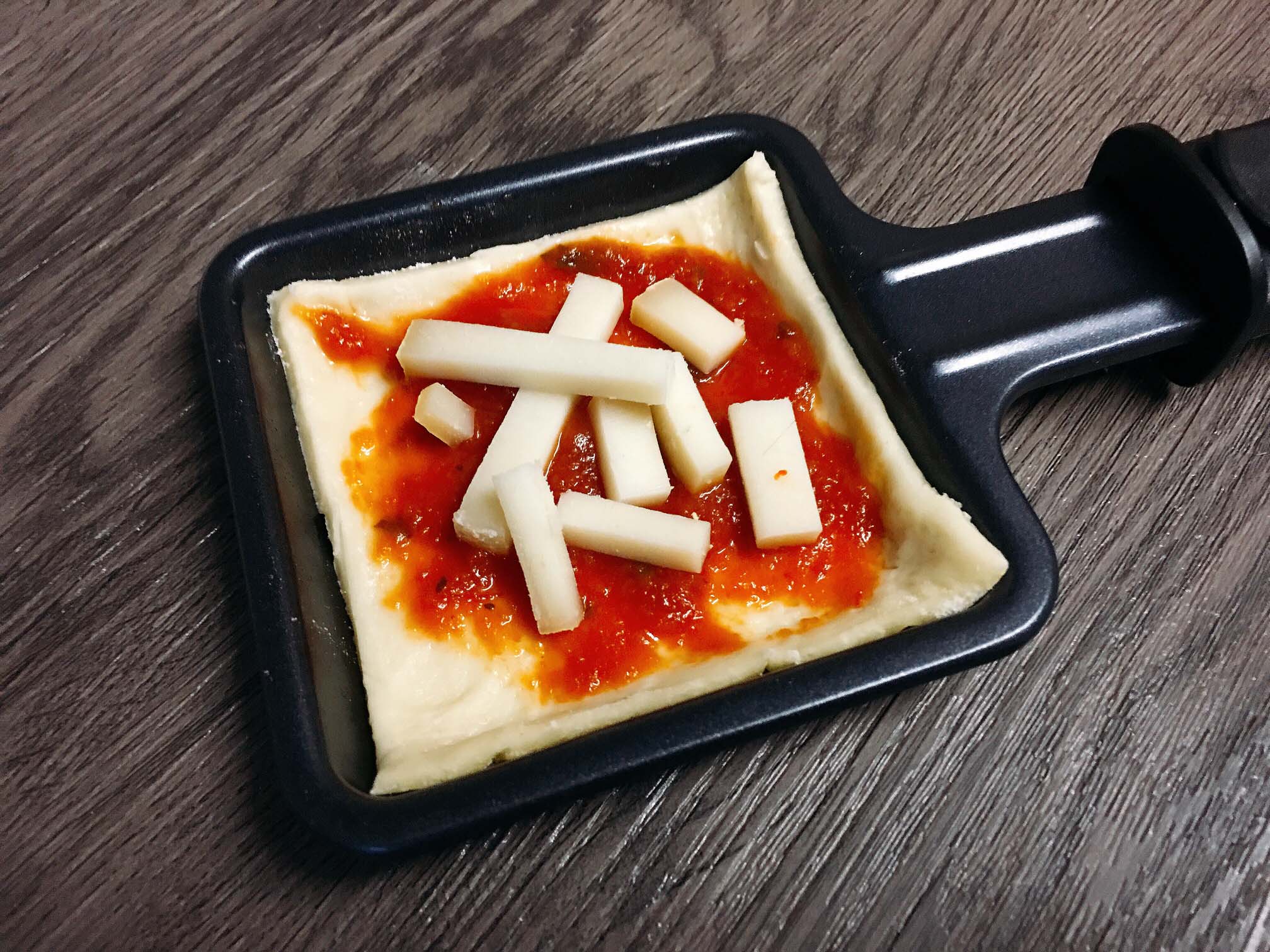 Raclette Pizza Pfännchen | Rezept | Chilirezept.de